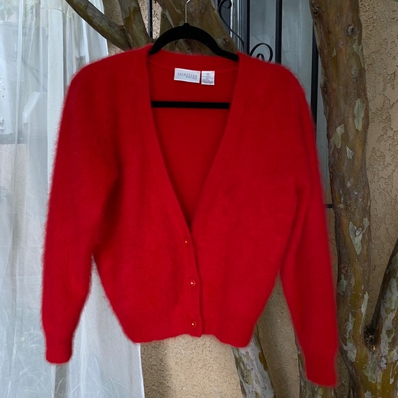 Sweaters | Vintage Rabbit Hair Cardigan | Poshmark